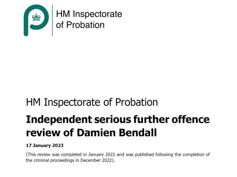 Probation at fault in Bendall murders - Russell Webster